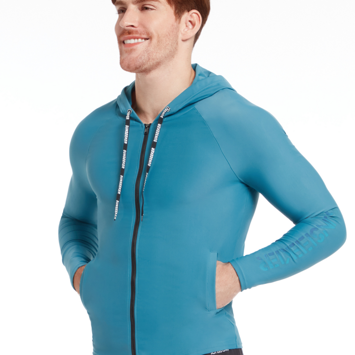 Sunseeker Aquamarine Logo Zip Front Jacket